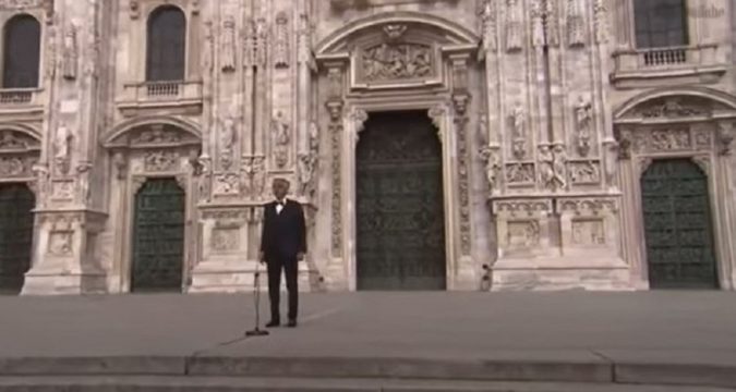 Joy Break: Andrea Bocelli Ends Easter Concert With Hymn Amazing Grace ...